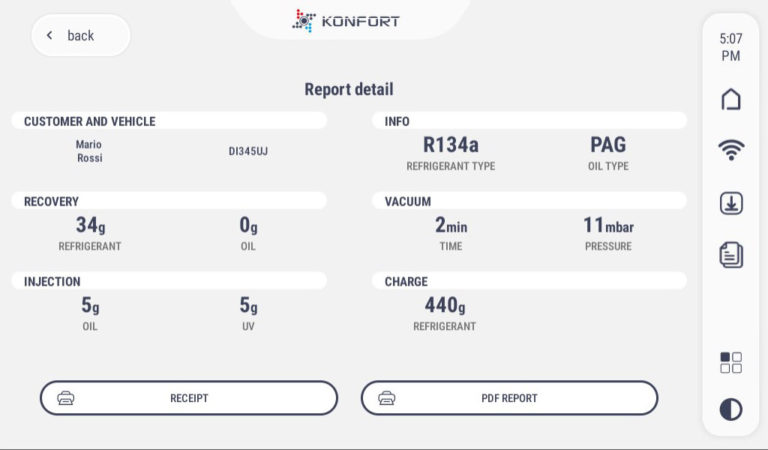 TEXA AC Service - KONFORT 780 DUAL GAS TOUCH