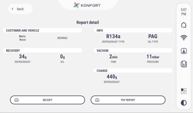 TEXA AC Service - KONFORT 760 TOUCH