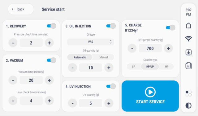 TEXA AC Service - KONFORT 780 DUAL GAS TOUCH